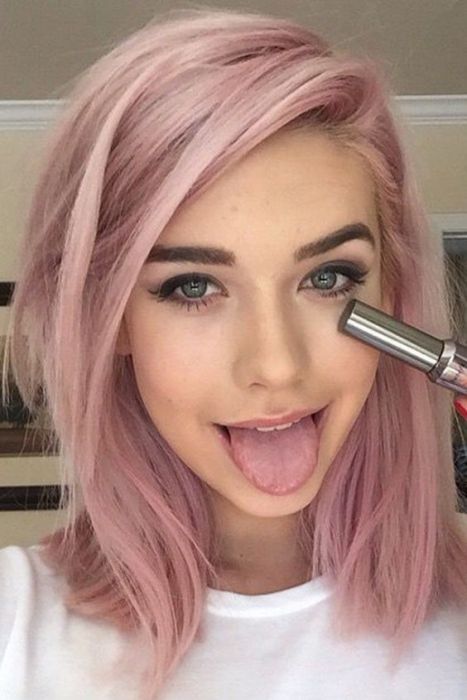 20+ ideas de cómo usar el cabello en tonos rosa