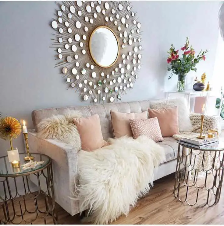 27 Encantadoras Ideas de Salas Decoradas en Color Rosa